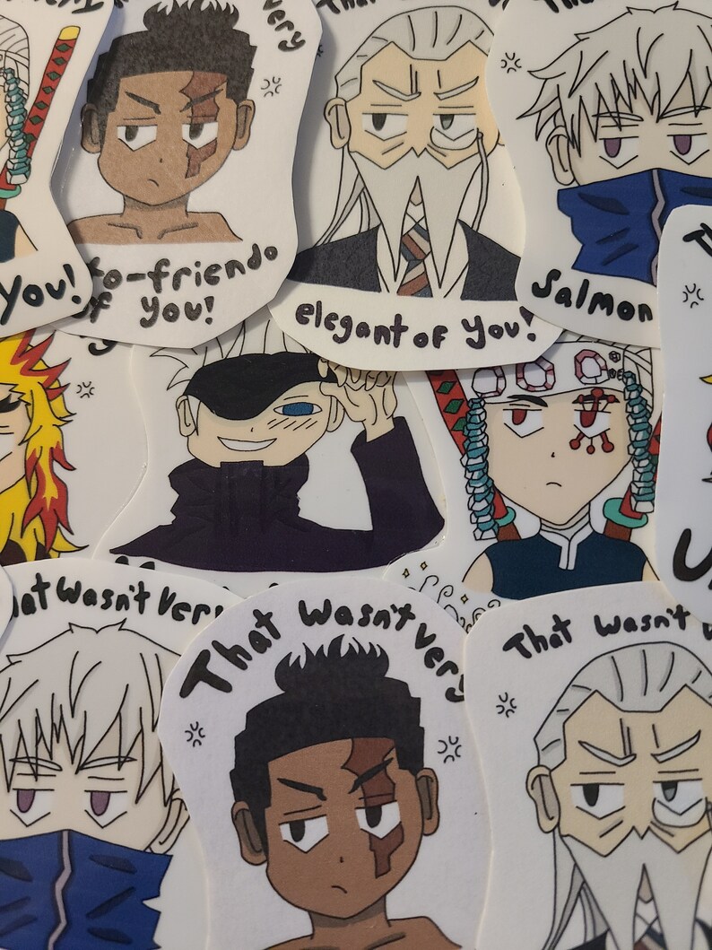 Miscellaneous Cute Anime Stickers - Etsy UK