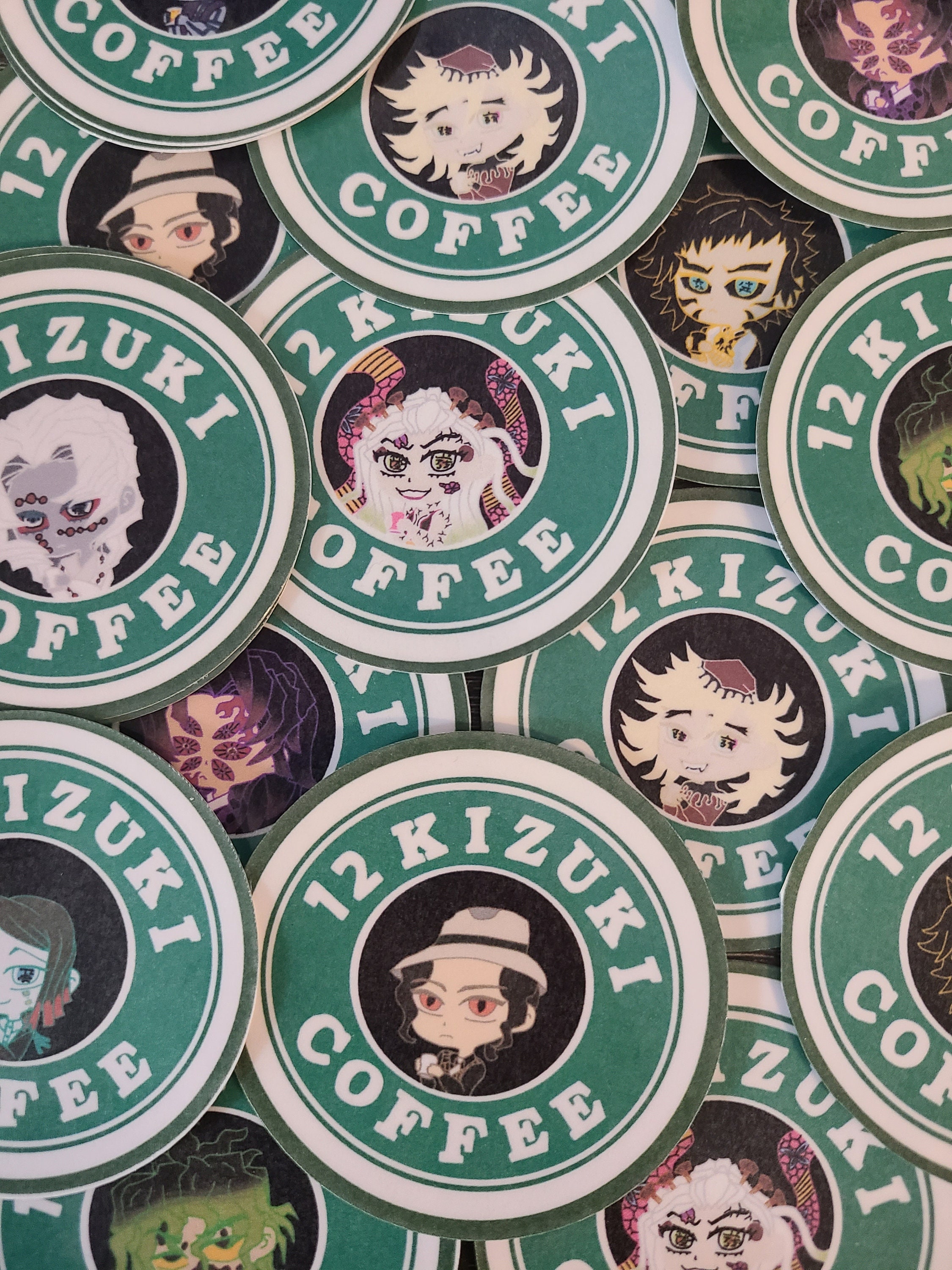 Demon Anime Coffee Stickers - Etsy
