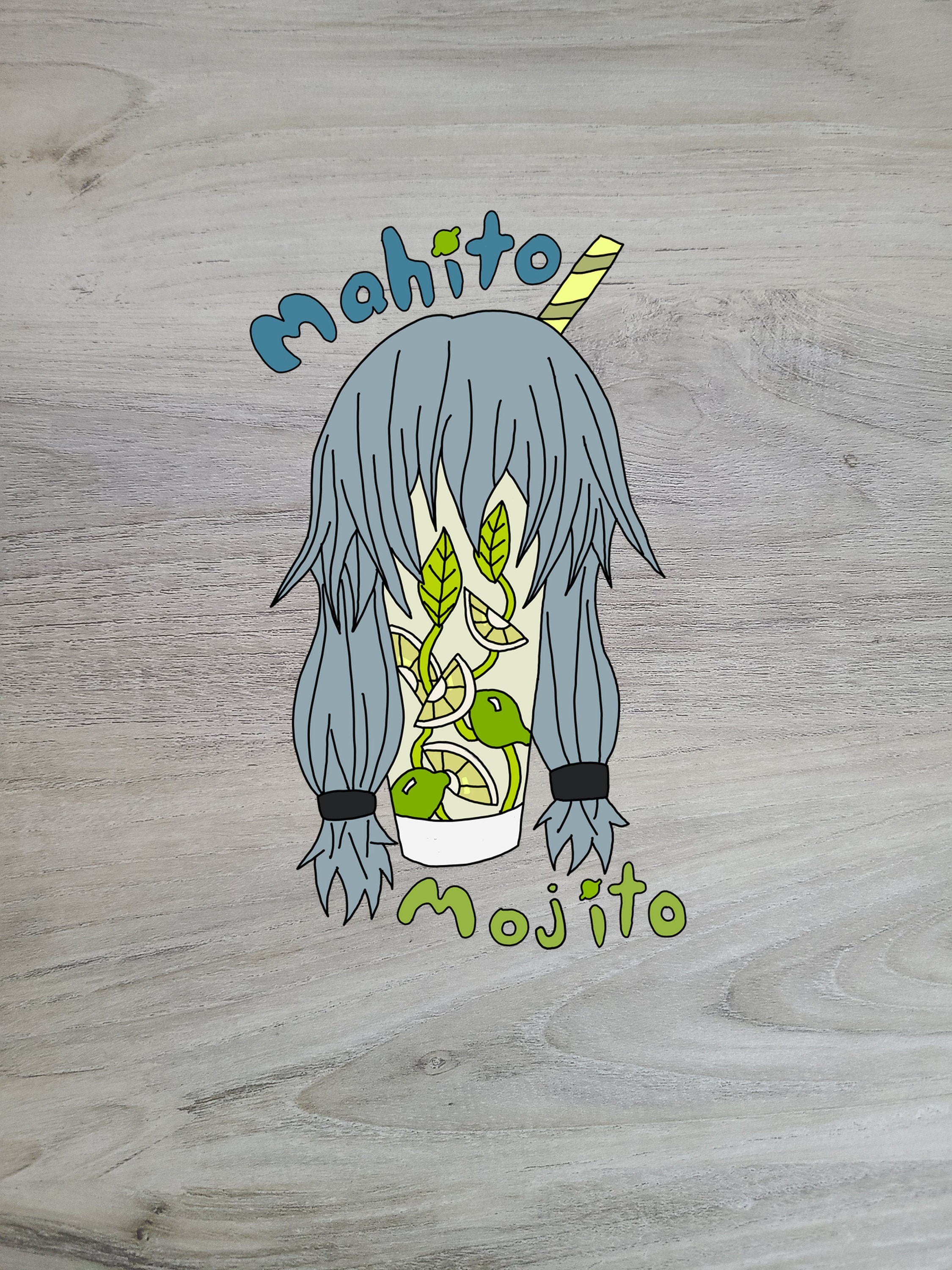 Cursed Spirit Mahito Mojito Stickers - Etsy