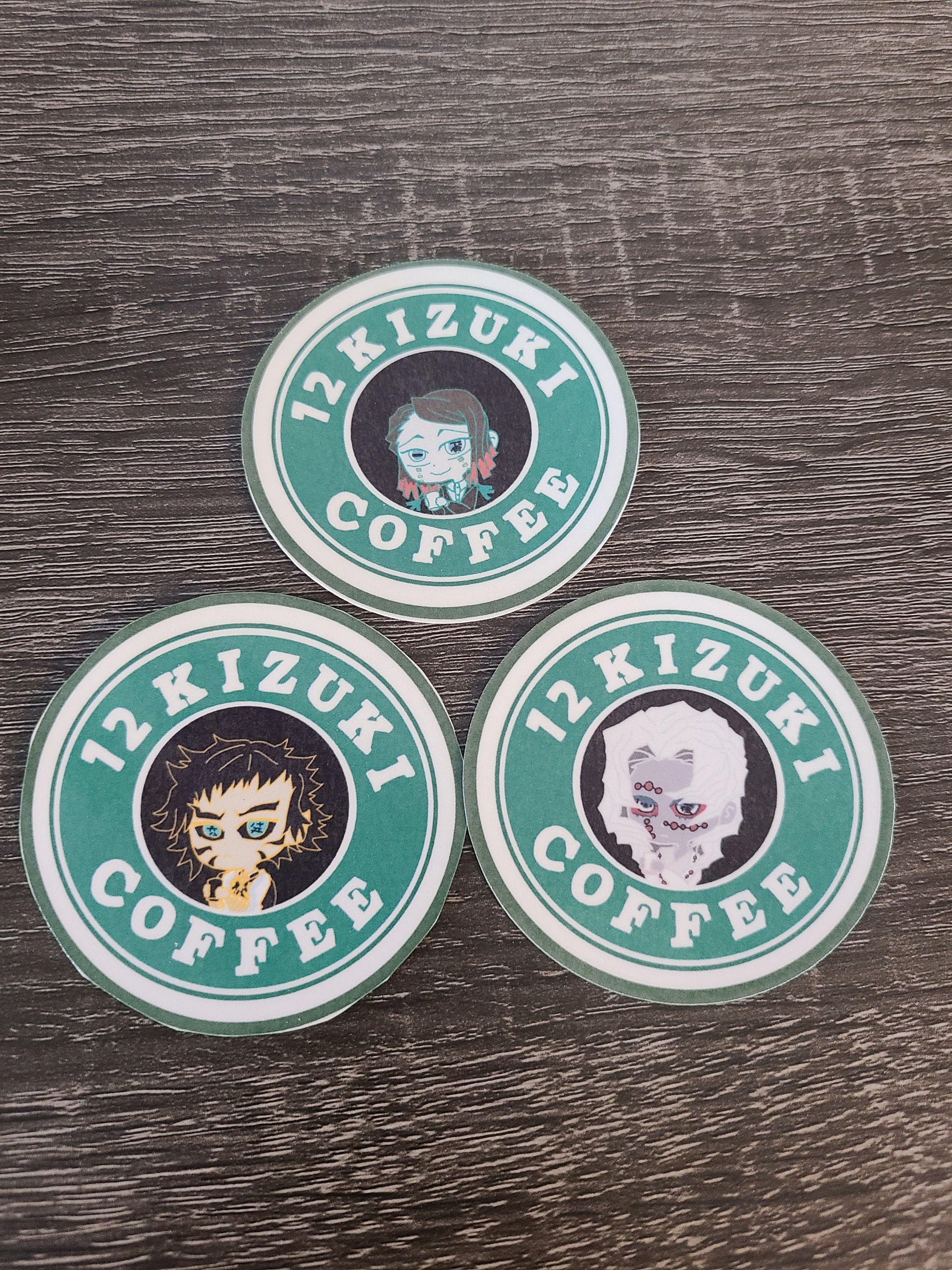 Demon Anime Coffee Stickers - Etsy