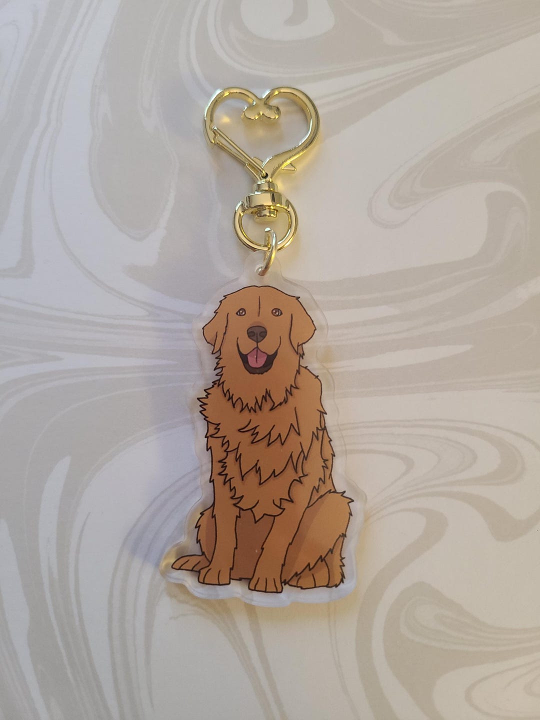Golden Retriever Dog Breed Keychains - Etsy