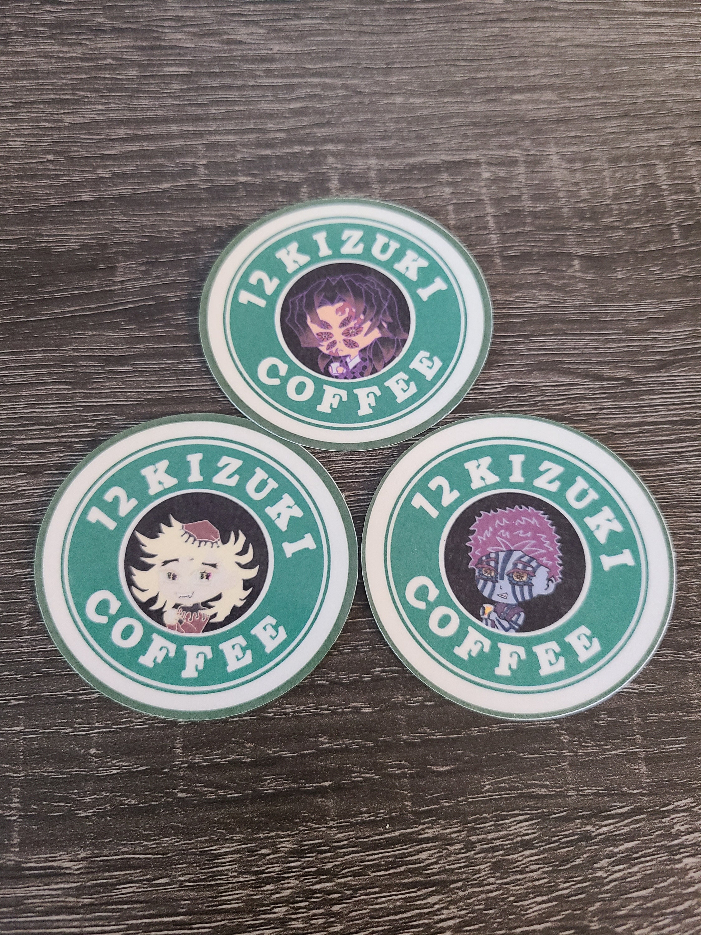 Demon Anime Coffee Stickers - Etsy