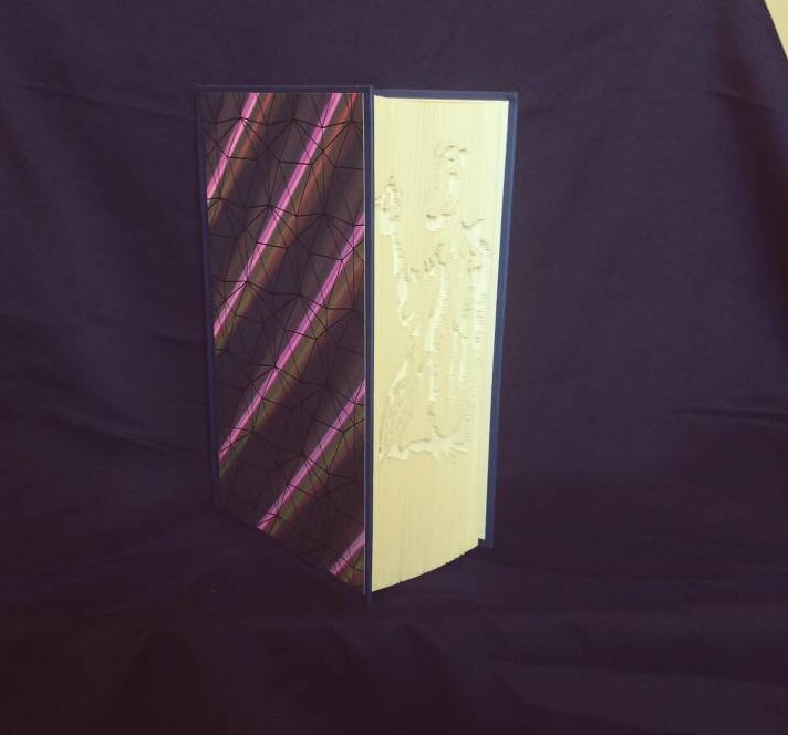 Michael Jackson Folded Book Art - Book Sculpture - Book Origami ...