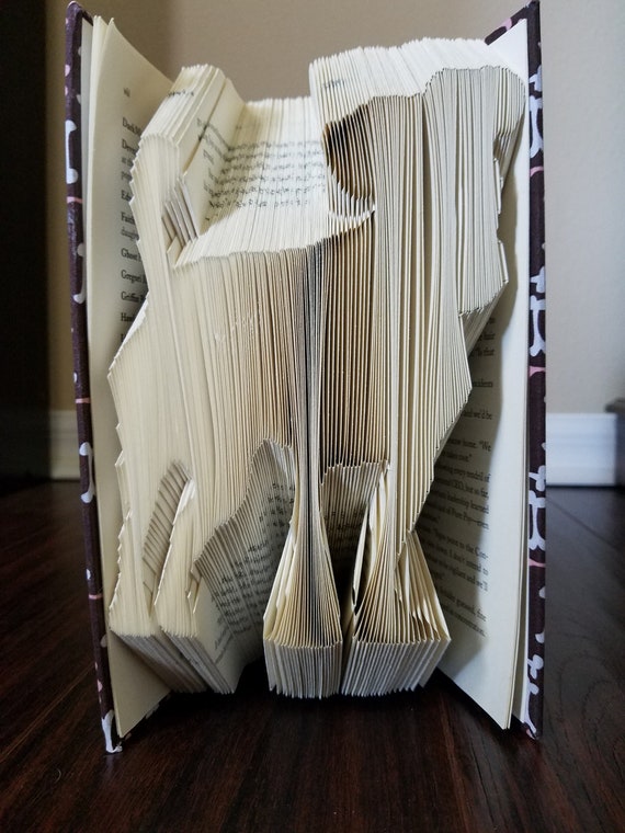 Puppy Dog Folded Book Art Book Sculpture Book Origami | Etsy