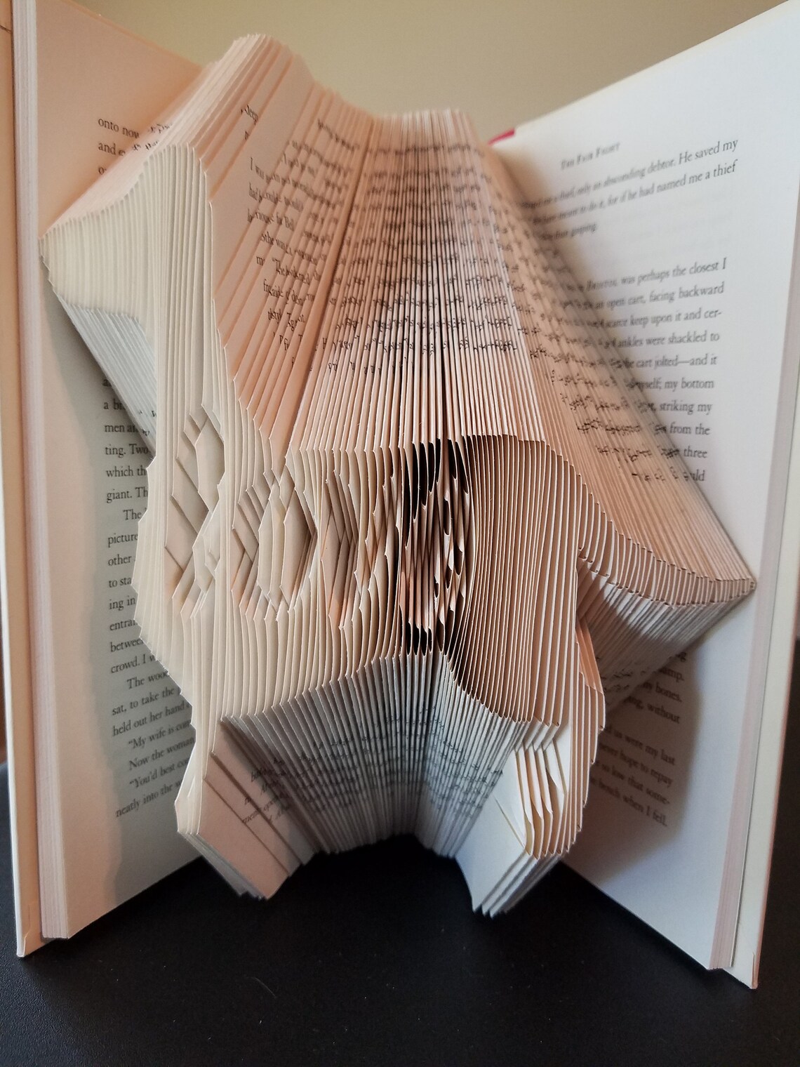 Dashound Puppy Love Folded Book Art - Book Sculpture - Book Origami ...