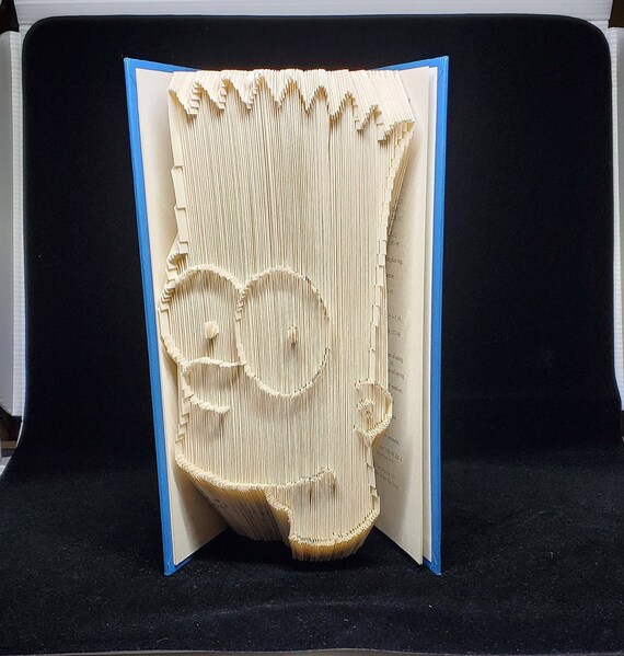 Bart Simpson Folded Book Art Disney World Book Origami - Etsy
