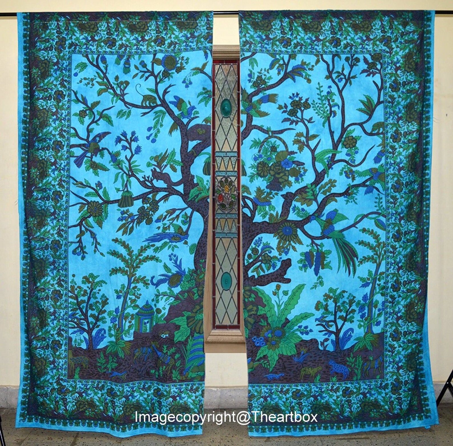 Bohemian Mandala Curtains Indian Curtains Kitchen Curtain - Etsy