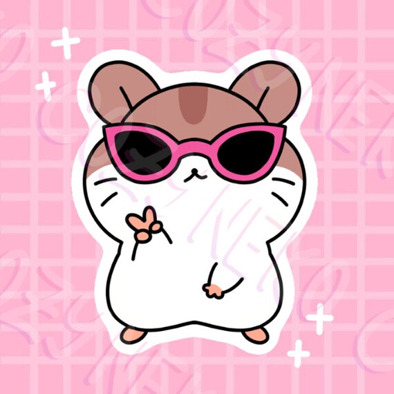 Cute Hamster Sticker - Etsy