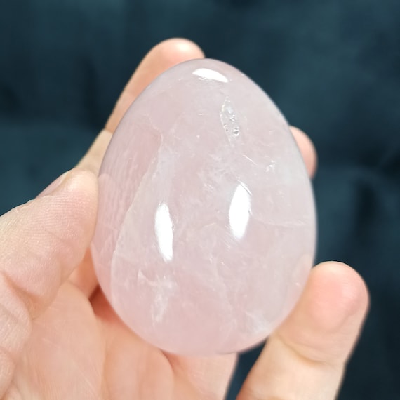 Home & Living Rocks & Geodes 76 grams Egg in pink Quartz etna.com.pe