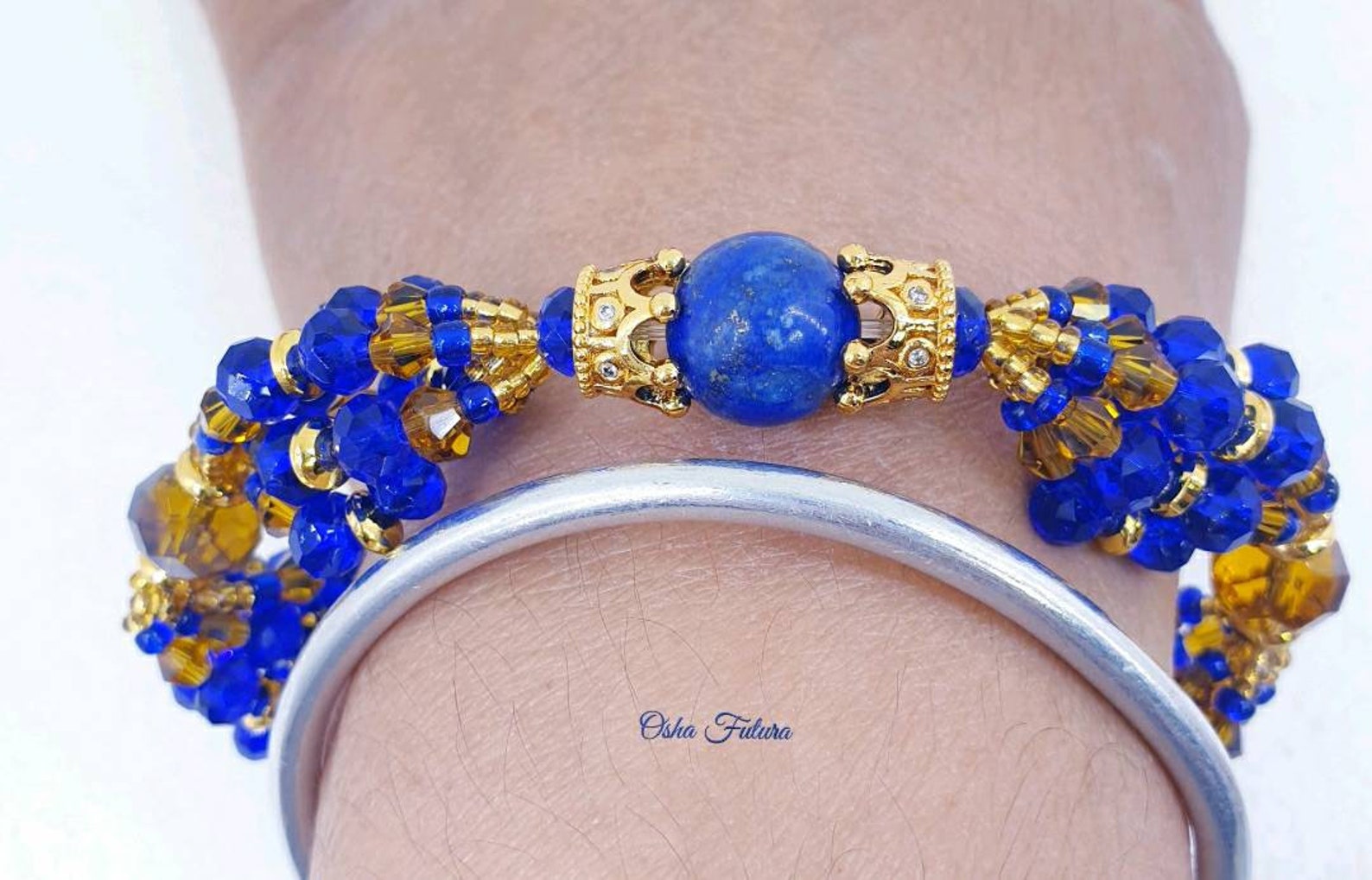 Ochosi 7. Ilde de Oshosi con Lapizlazuli . Bracelet | Etsy