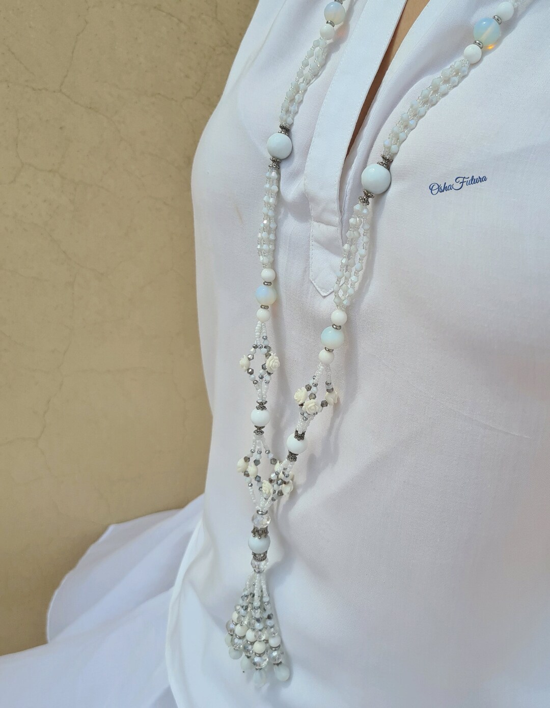 Obbatala Eleke 58" Obatala Ceremonial Farm Collar for Iyawo - Etsy