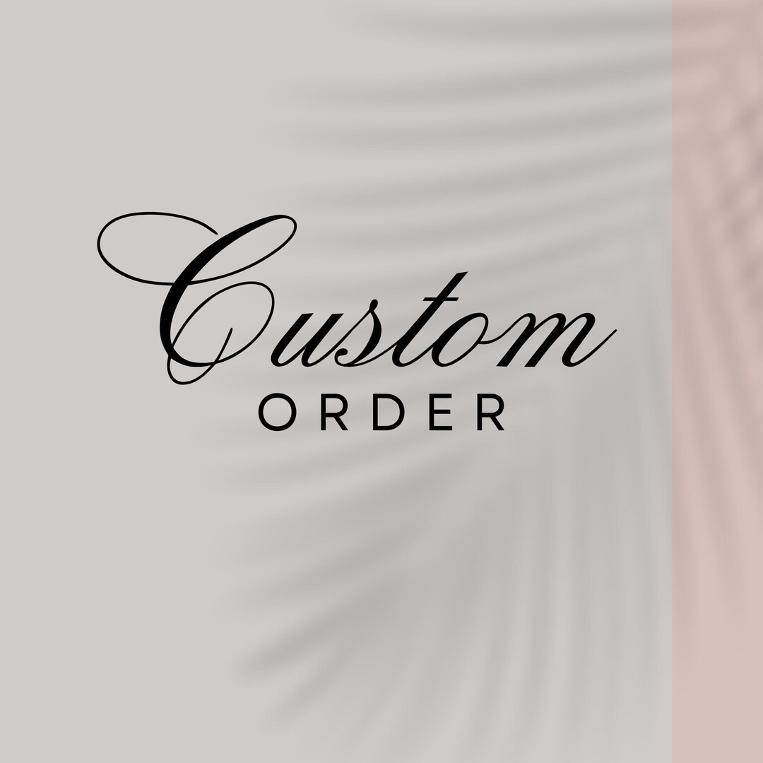 Custom Made Order - Etsy