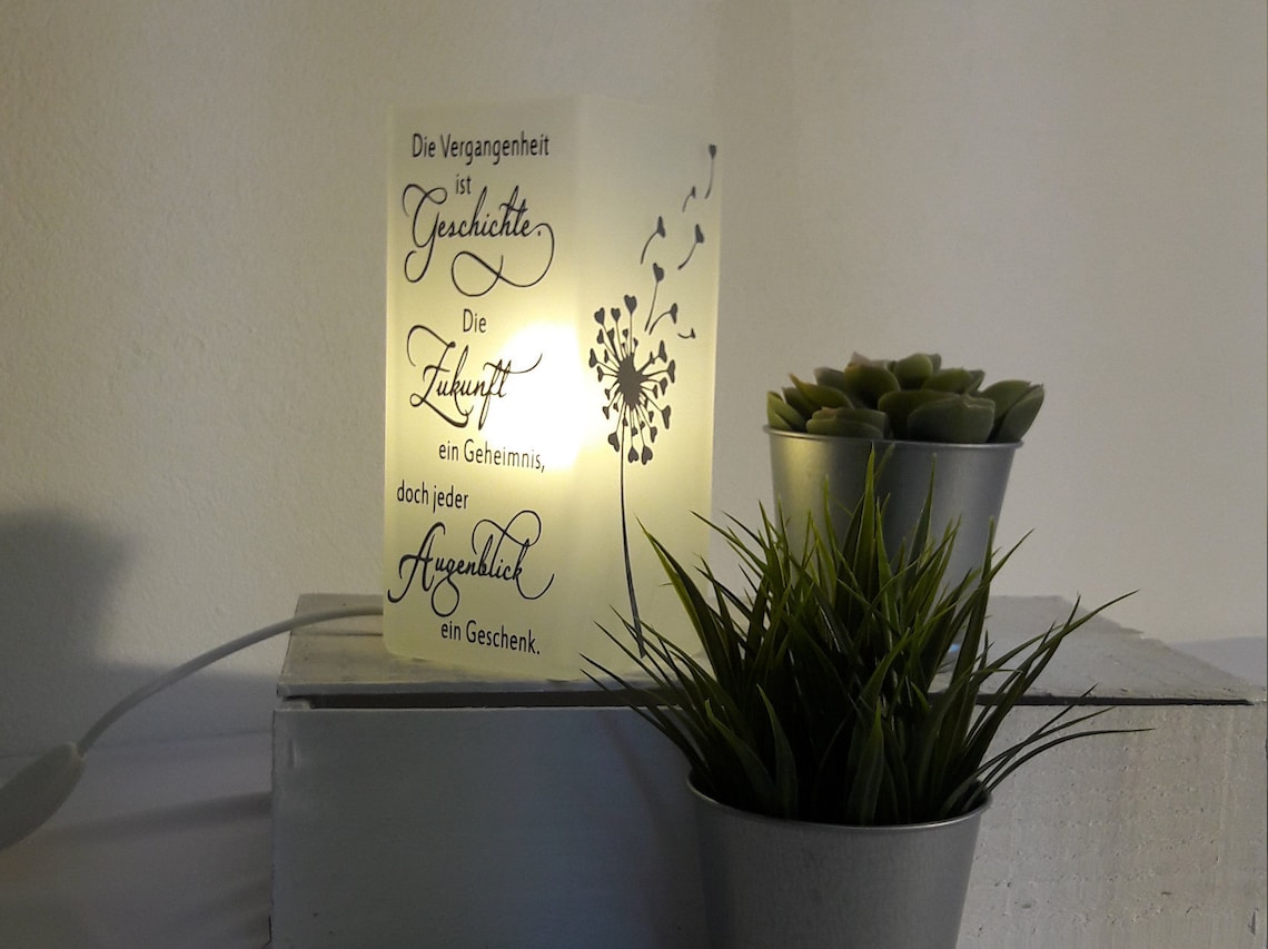 Lamp With Saying Lamp Table Lamp Saying Decoration Home | Etsy