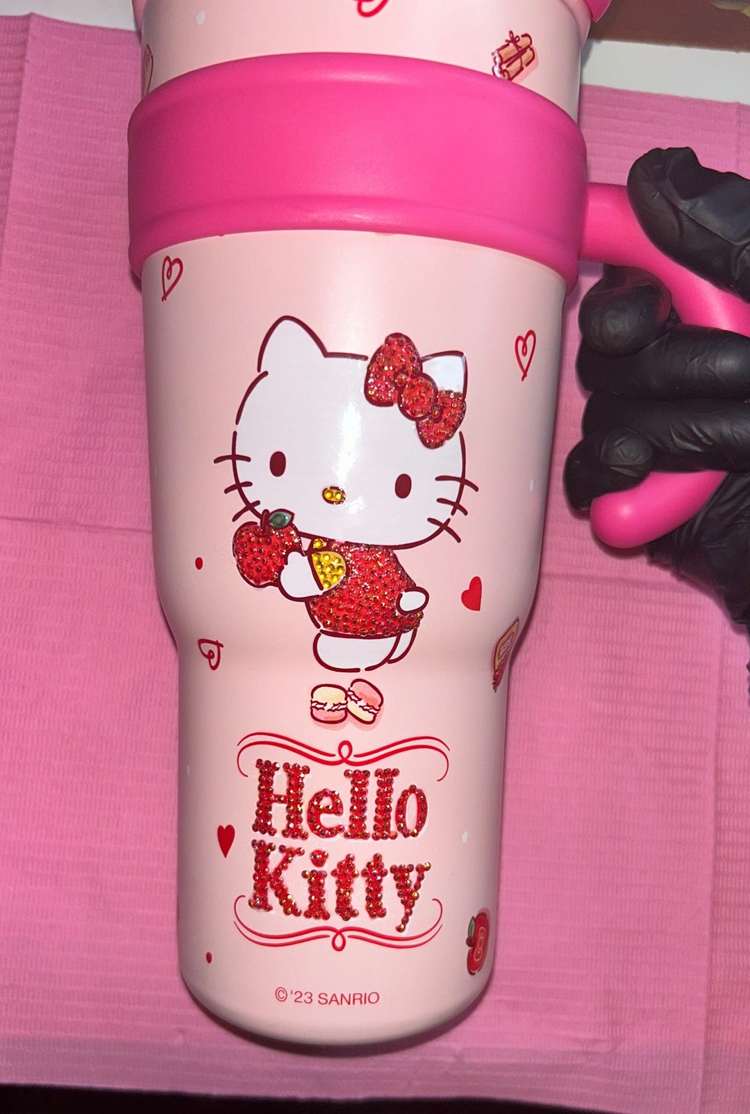 Bling Pink Hello Kitty Tumbler/cup - Etsy