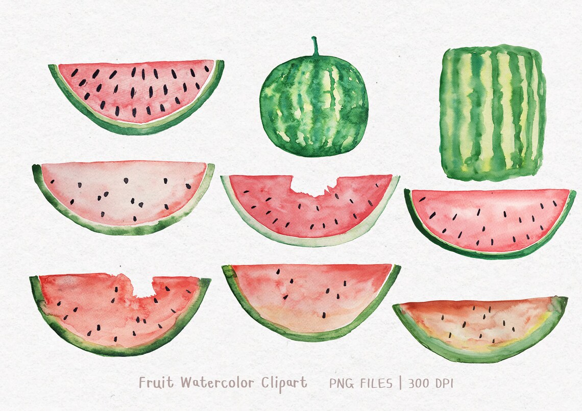 Fruit Watercolor Clipart,watercolor Fruits Clipart Fruit Clip Art ...
