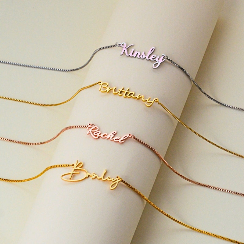 Custom Name Necklace - Etsy