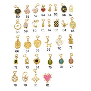 Additional 18k Gold Plated Charms, Minimalist Jewelry. Pick Your Charms ...