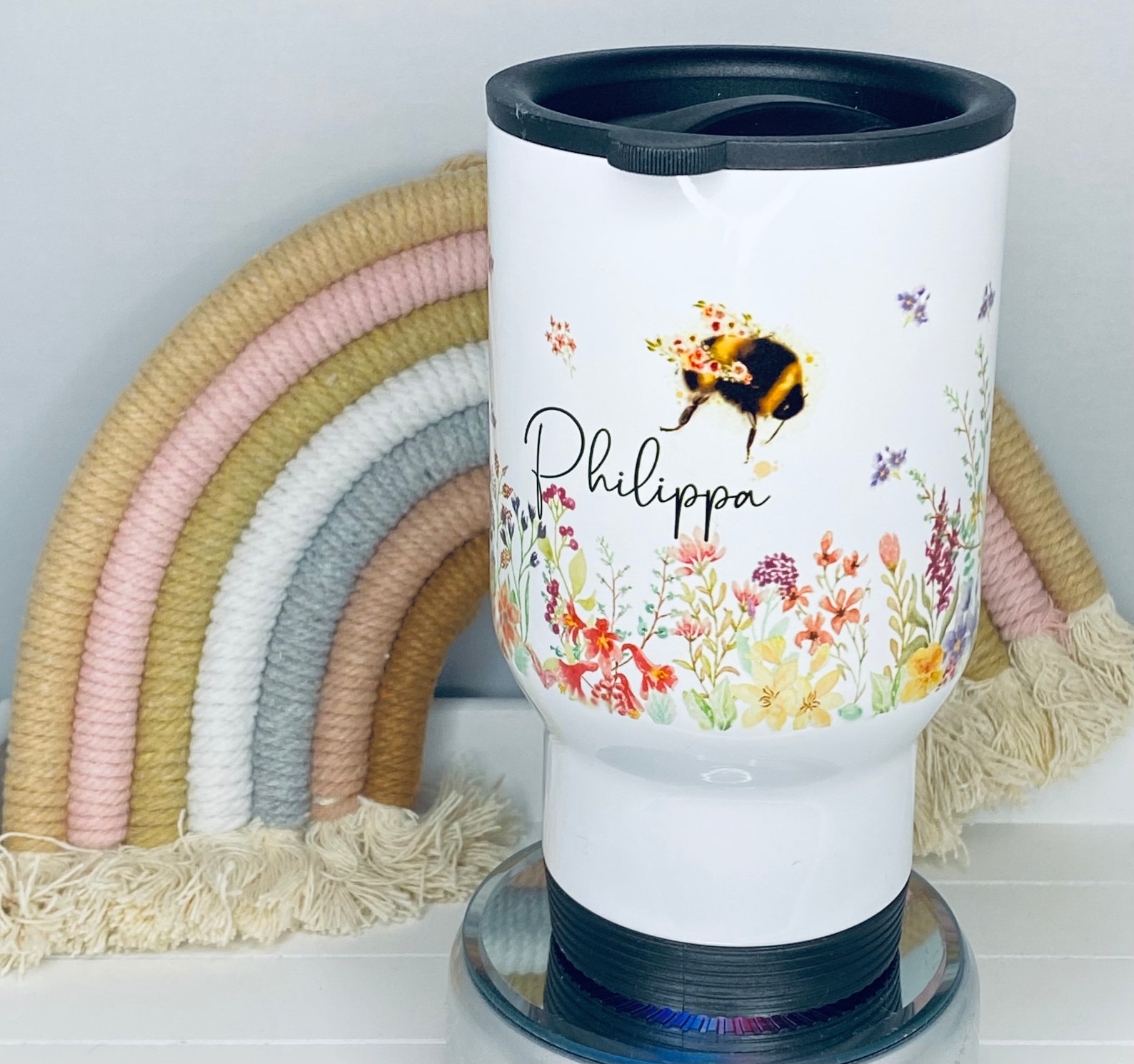 Personalised Travel Mug Coffee Flask With Name On Cup for - Etsy UK