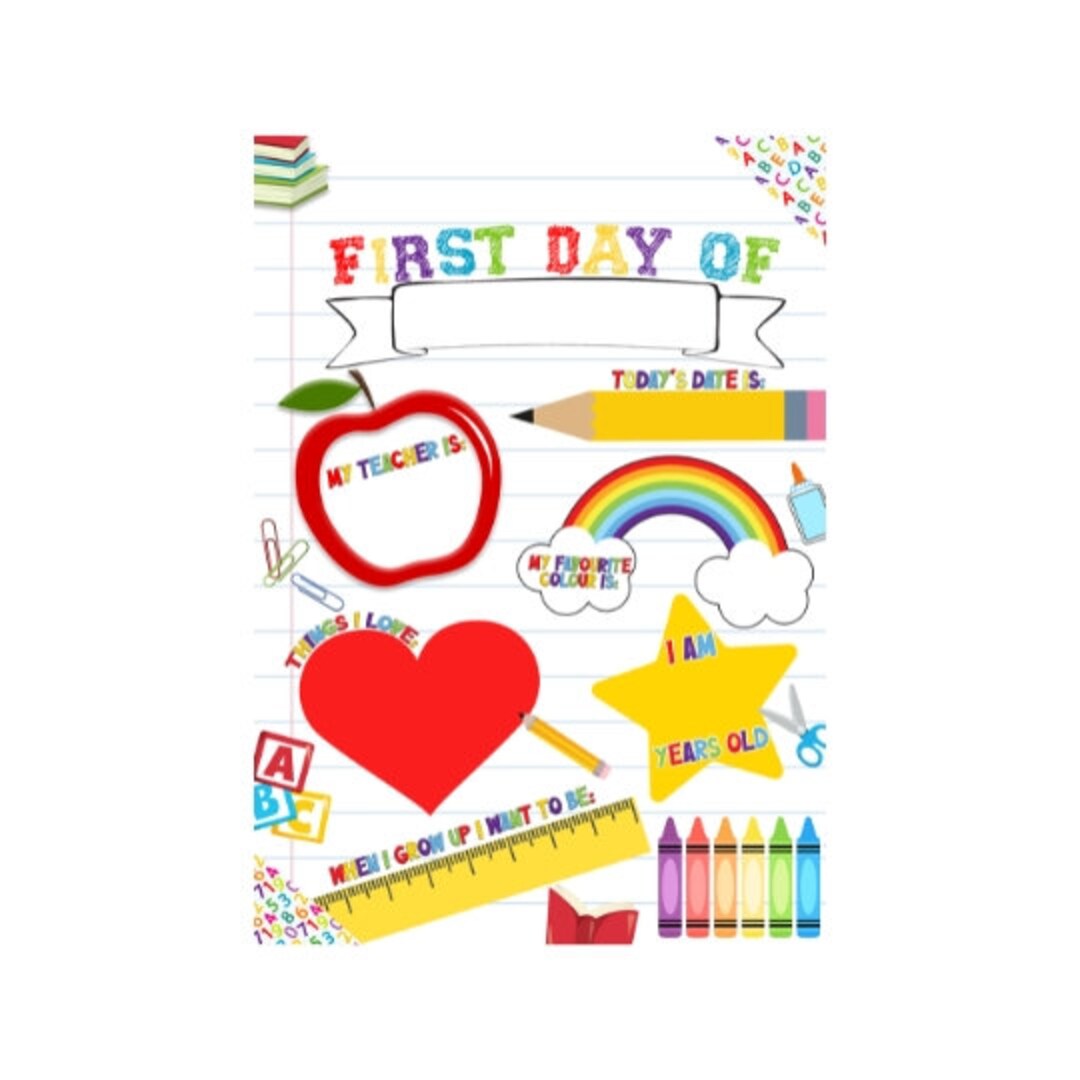 First Day of School, Countdown Board, Back to School, White Board, Wipe ...