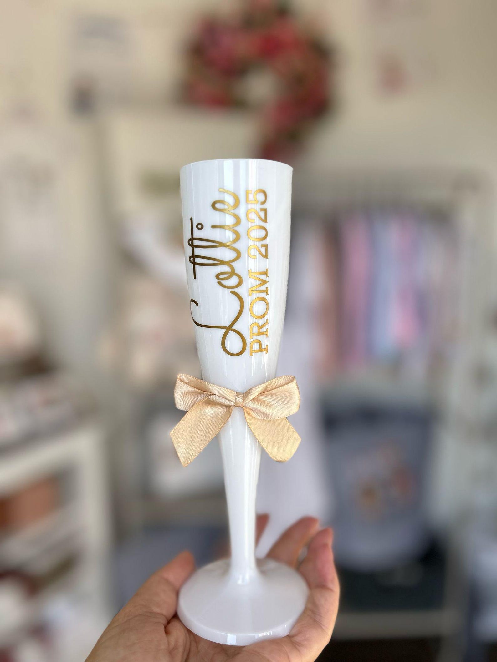 Personalised Prom Gifts Set 2026, Champane Flute, Gift Bag, Sash ...