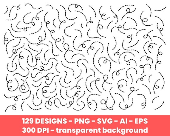 Curved Dotted Line Clip Art