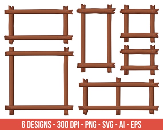 Wood Picture Frame Clip Art