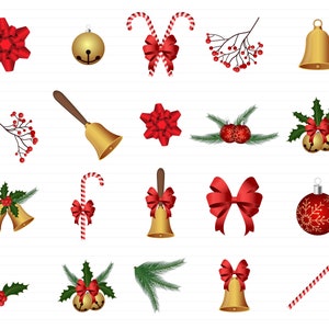 Christmas Decoration Clipart Set, Vector Graphics, Commercial Use ...
