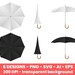 Umbrella Clipart Set. Digital Images or Vector Graphics for Commercial ...
