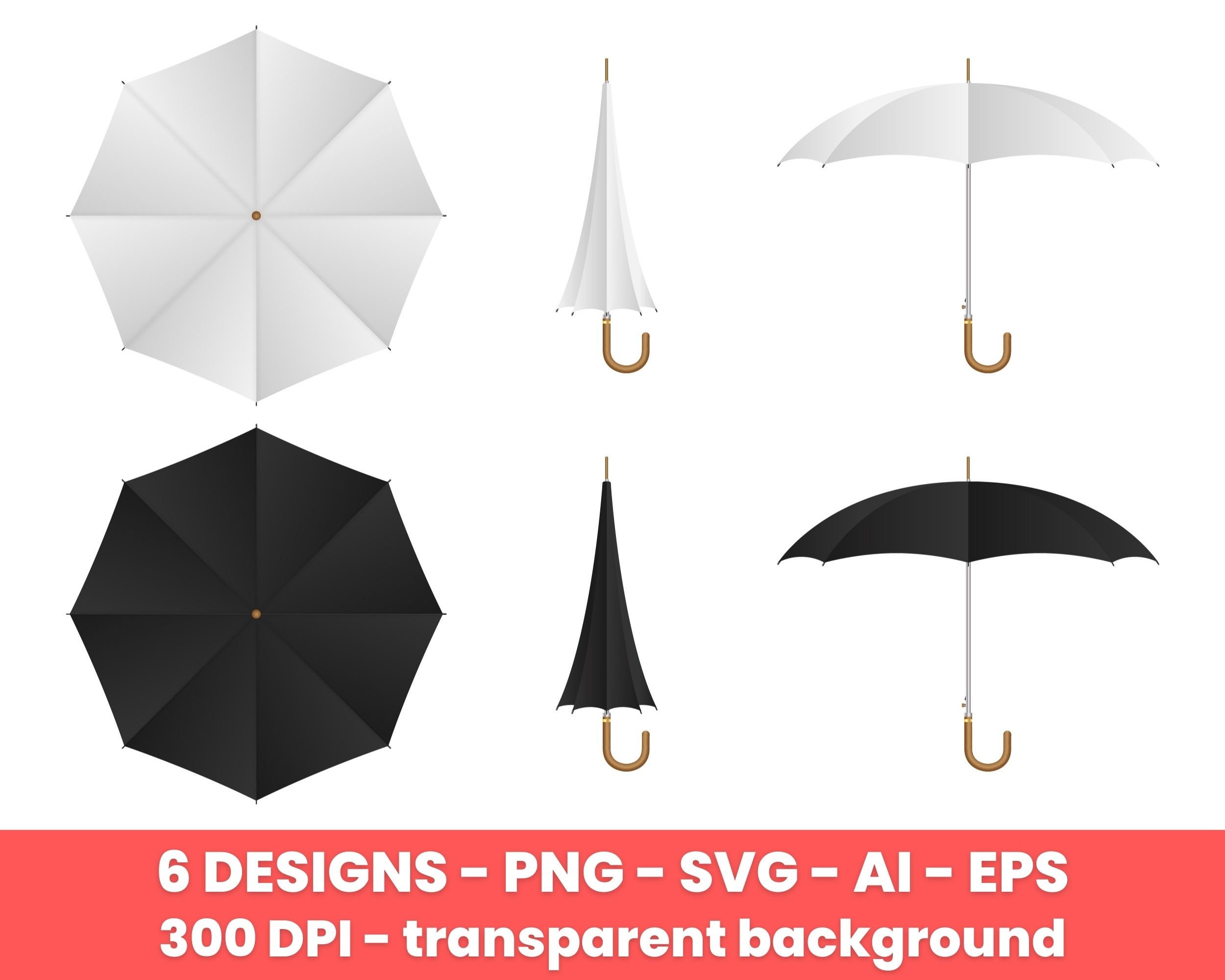 Umbrella Clipart Set. Digital Images or Vector Graphics for - Etsy