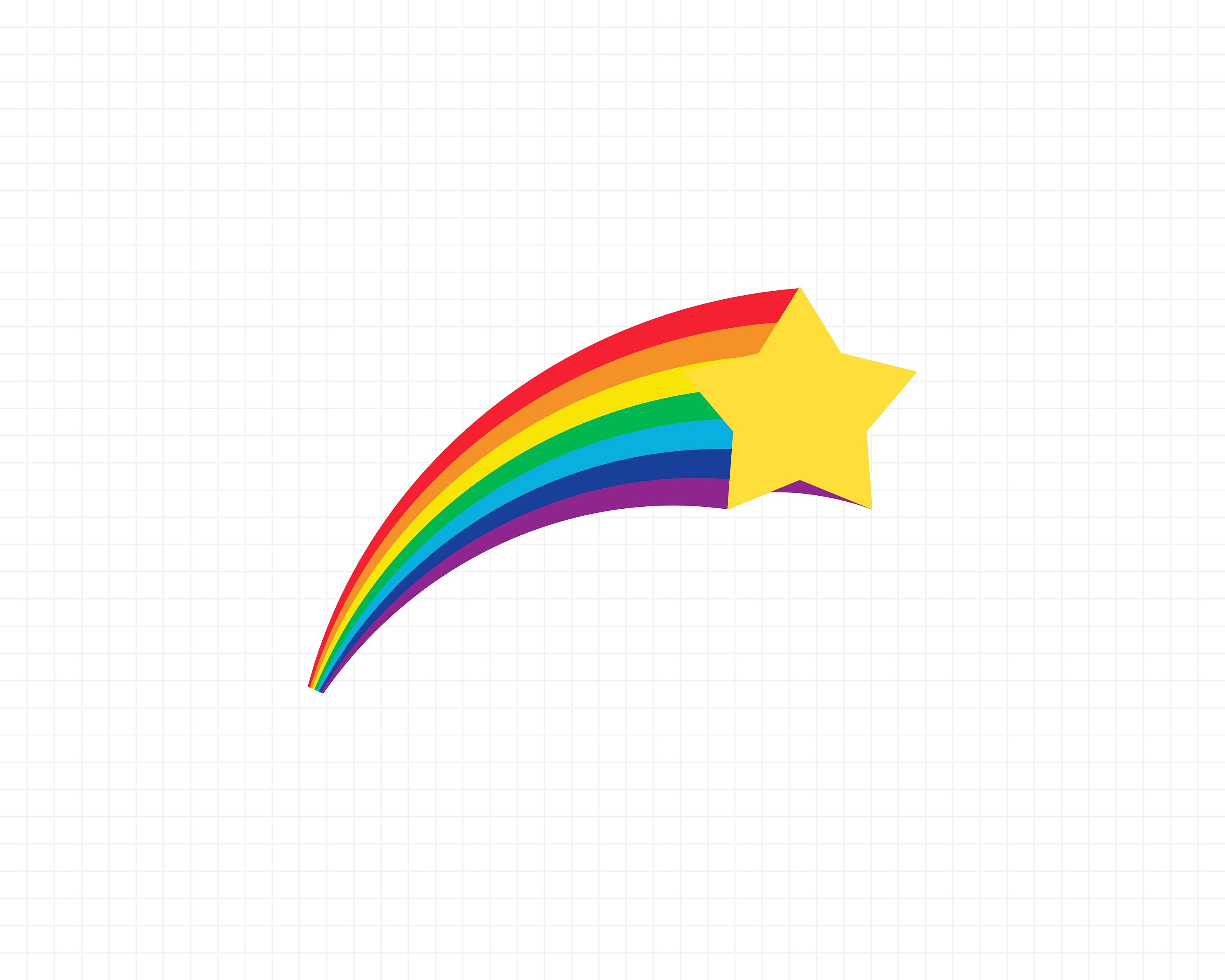 Colorful Rainbow Clipart Set, Rainbow Vector Graphics, Commercial Use ...