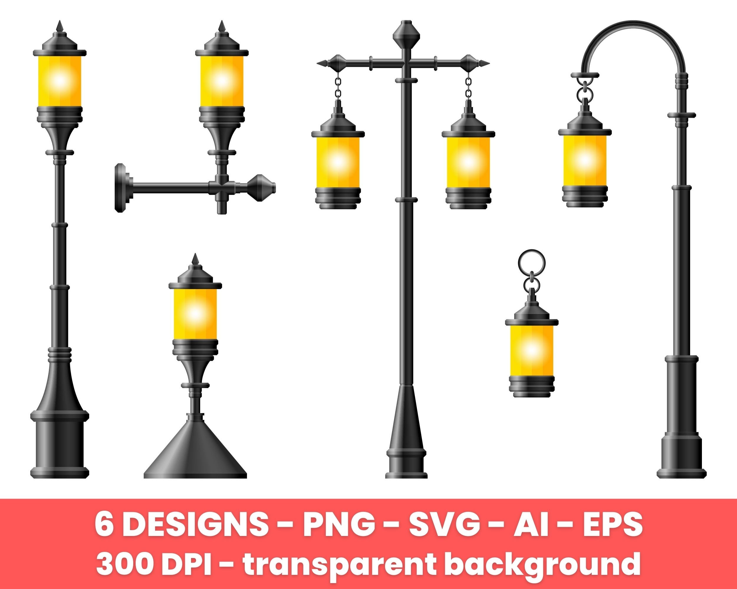 Antique Lamp Post Clip Art