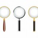 Realistic Magnifying Glass Clipart Set, Vector Graphics, Commercial Use ...