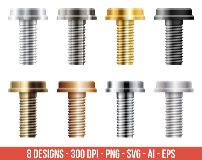 Bolt Screw Svg, Bolt Screws Svg, Bolls Svg, Bolt, Screw, SVG, Ai, Pdf ...