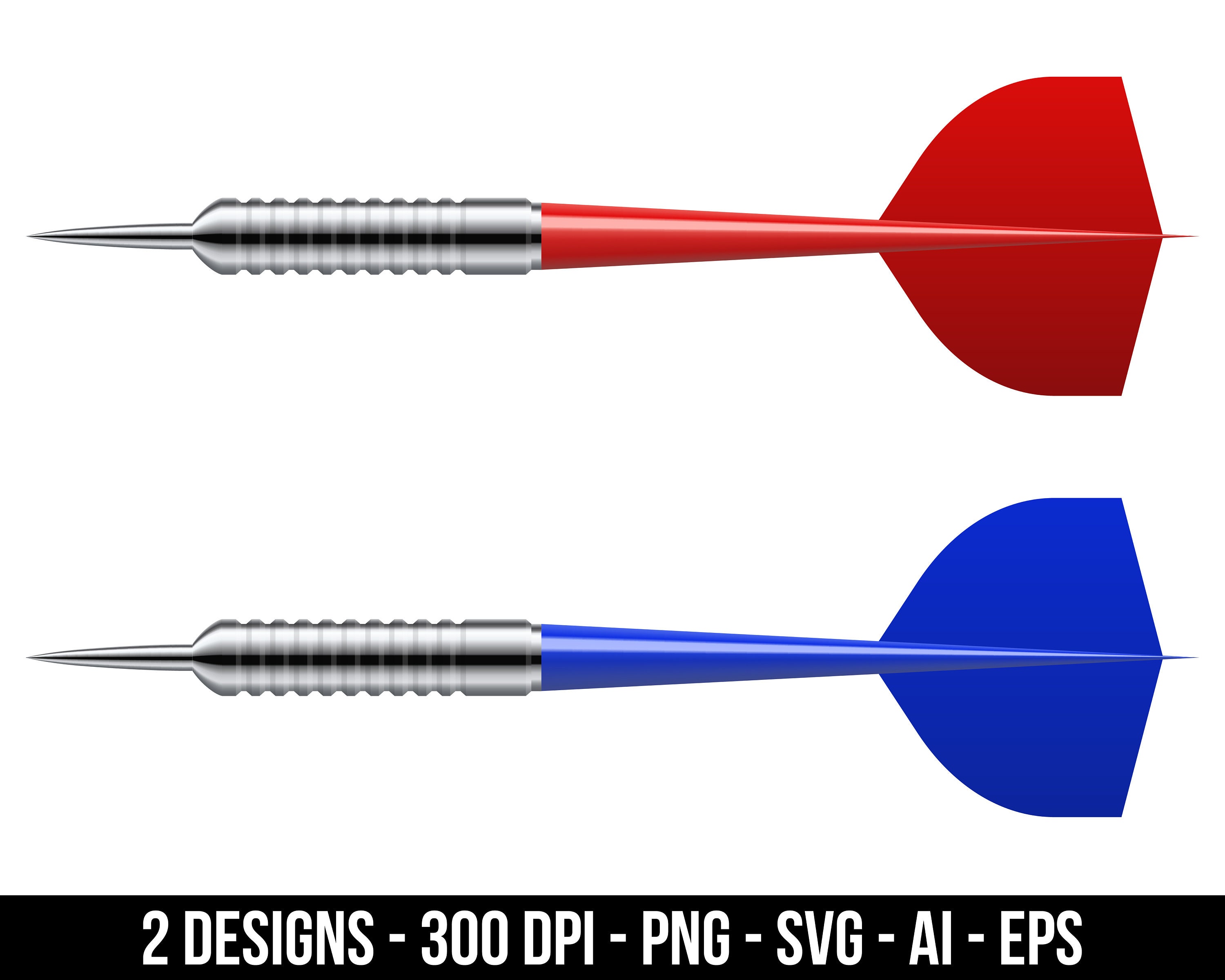 Dart Arrows Clipart Set. Digital Images or Vector Graphics for ...