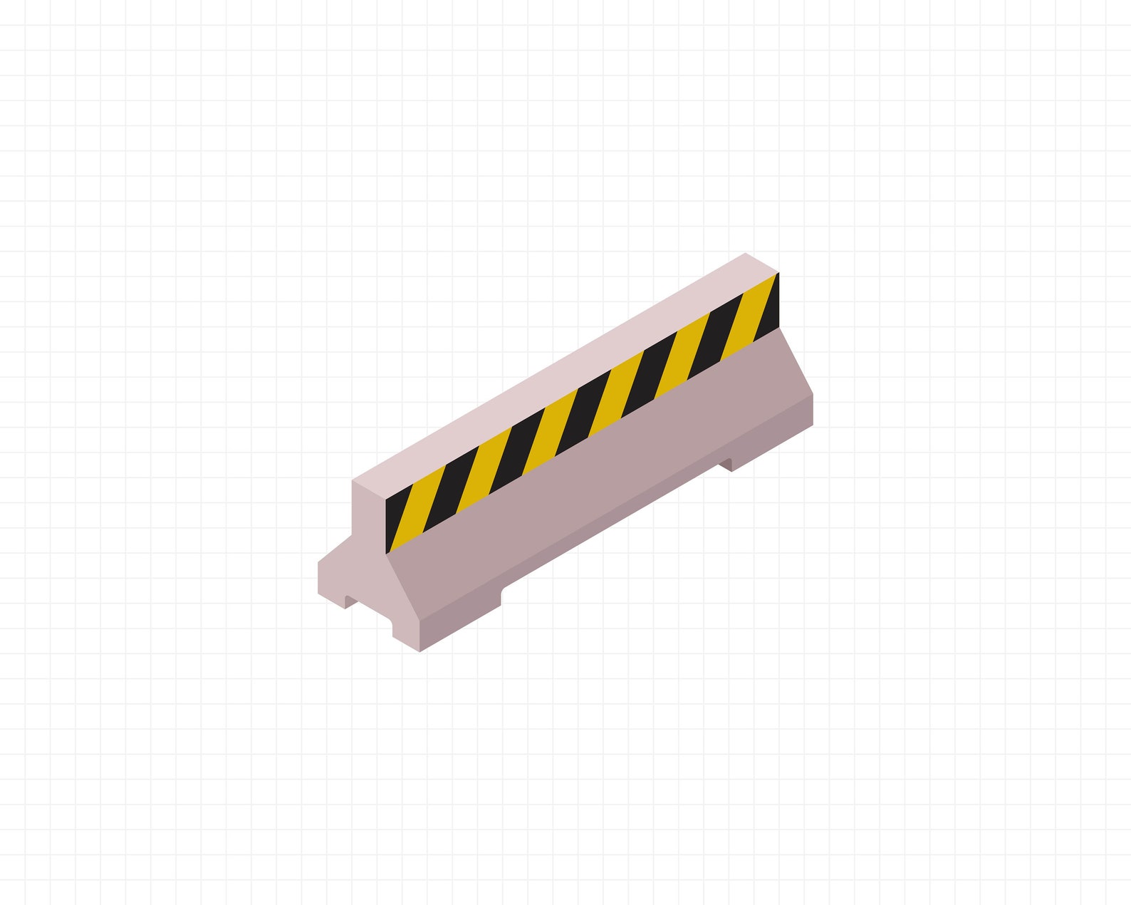 Isometric Under Construction Barrier Clipart Set, Commercial Use ...