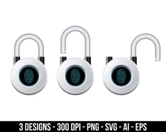 Fingerprint SVG and PNG Transparent Background Clip Art - Etsy