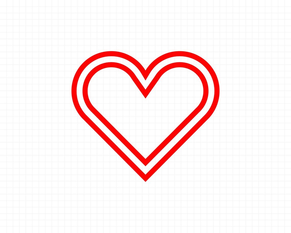 Beautiful Red Hearts Clipart Set, Heart Vector Graphics, Commercial Use ...