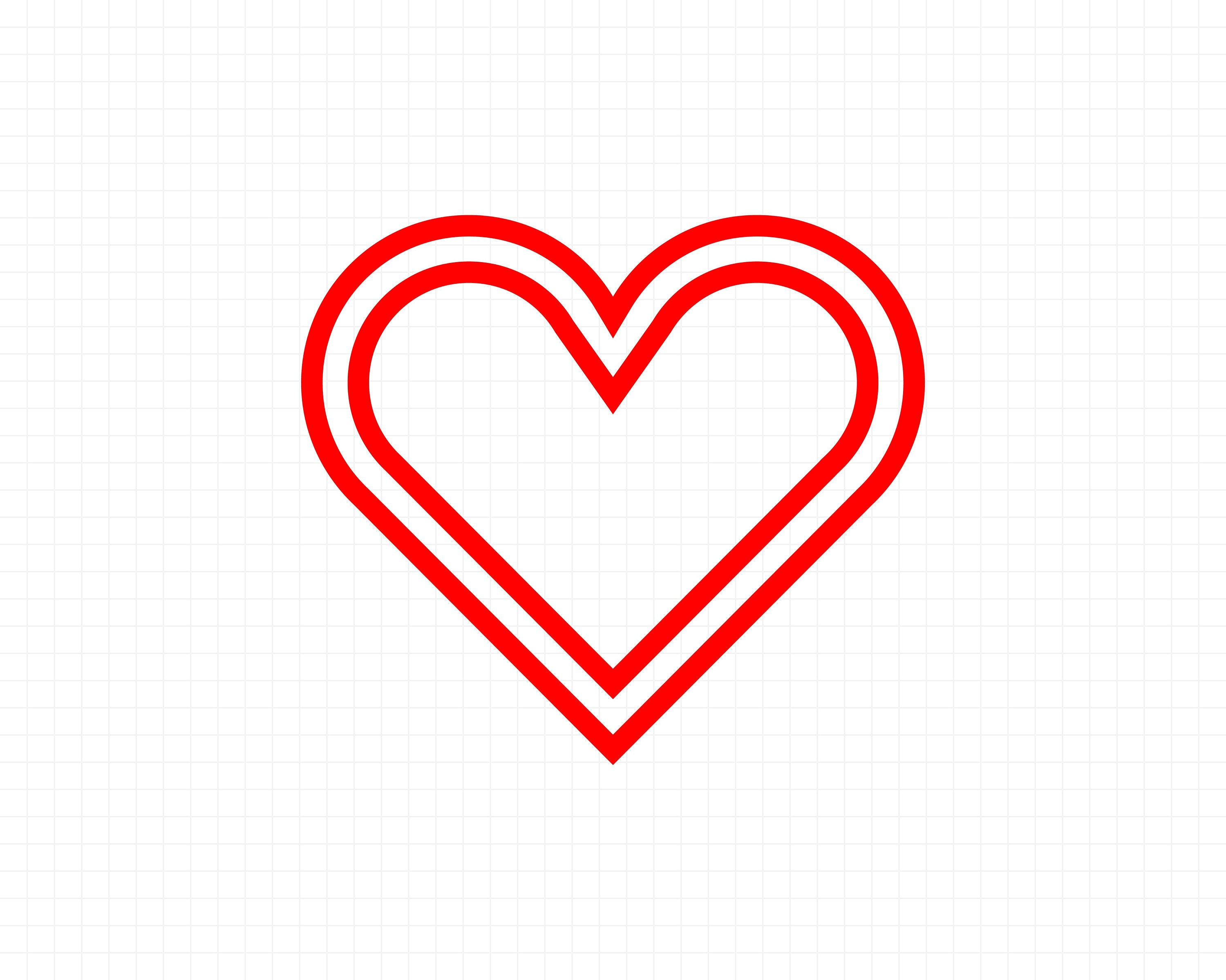Beautiful Red Hearts Clipart Set, Heart Vector Graphics, Commercial Use ...