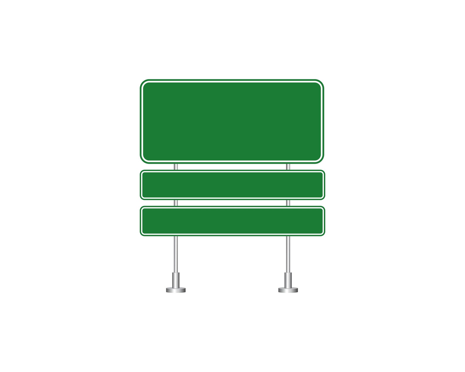 Road Green Traffic Signs Clipart Set Vector Graphics | Etsy