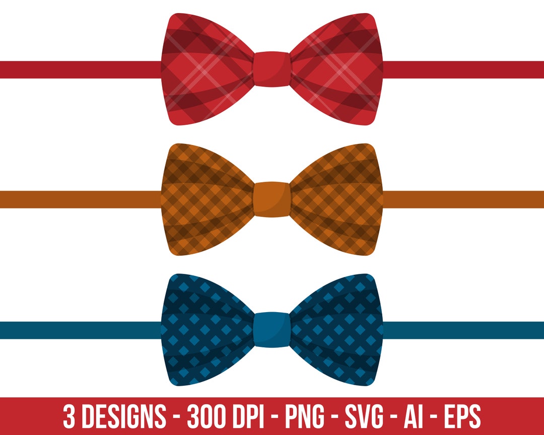 Bow Ties Clipart Set. Digital Images or Vector Graphics for Commercial ...
