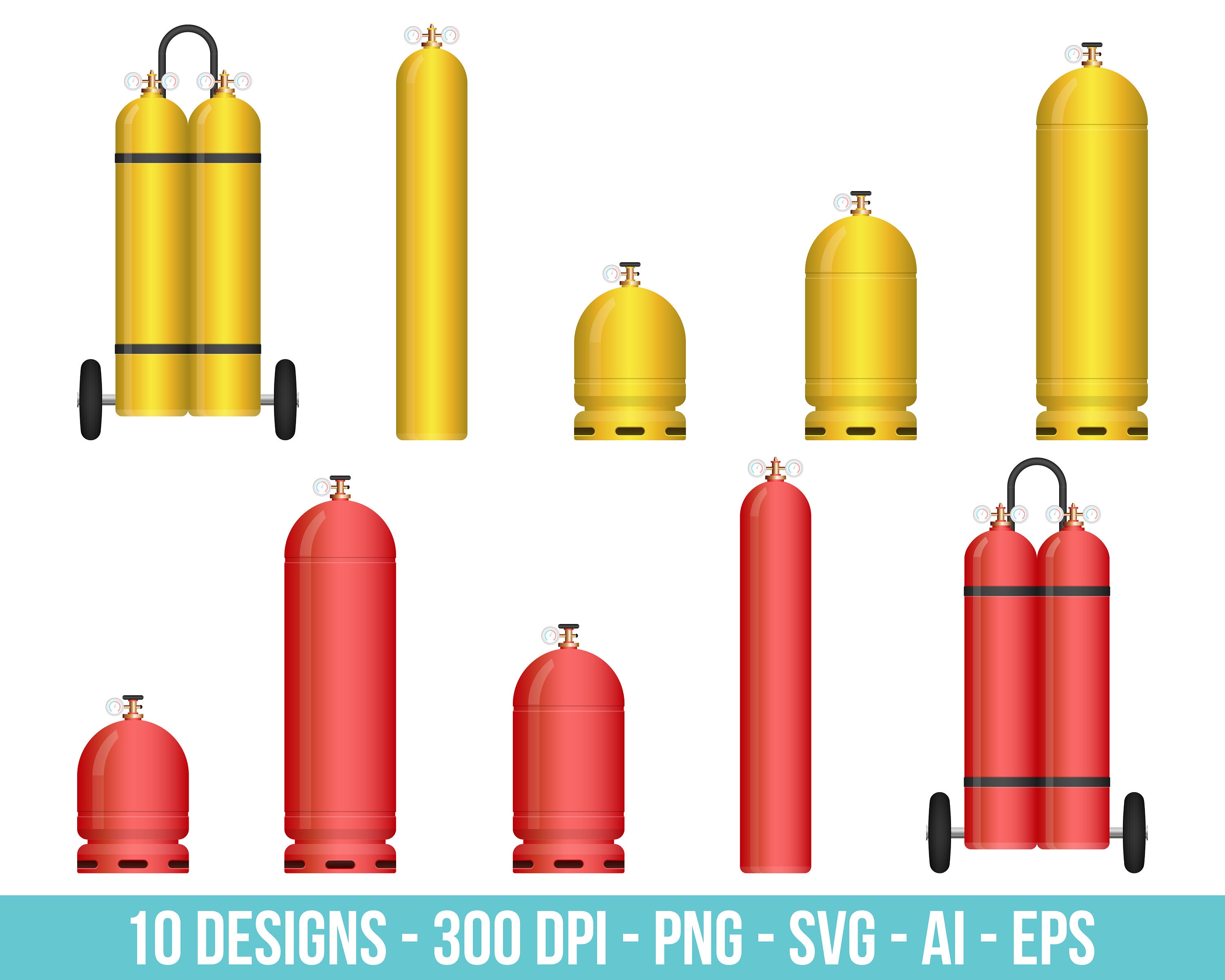 Gas Bottle Clipart