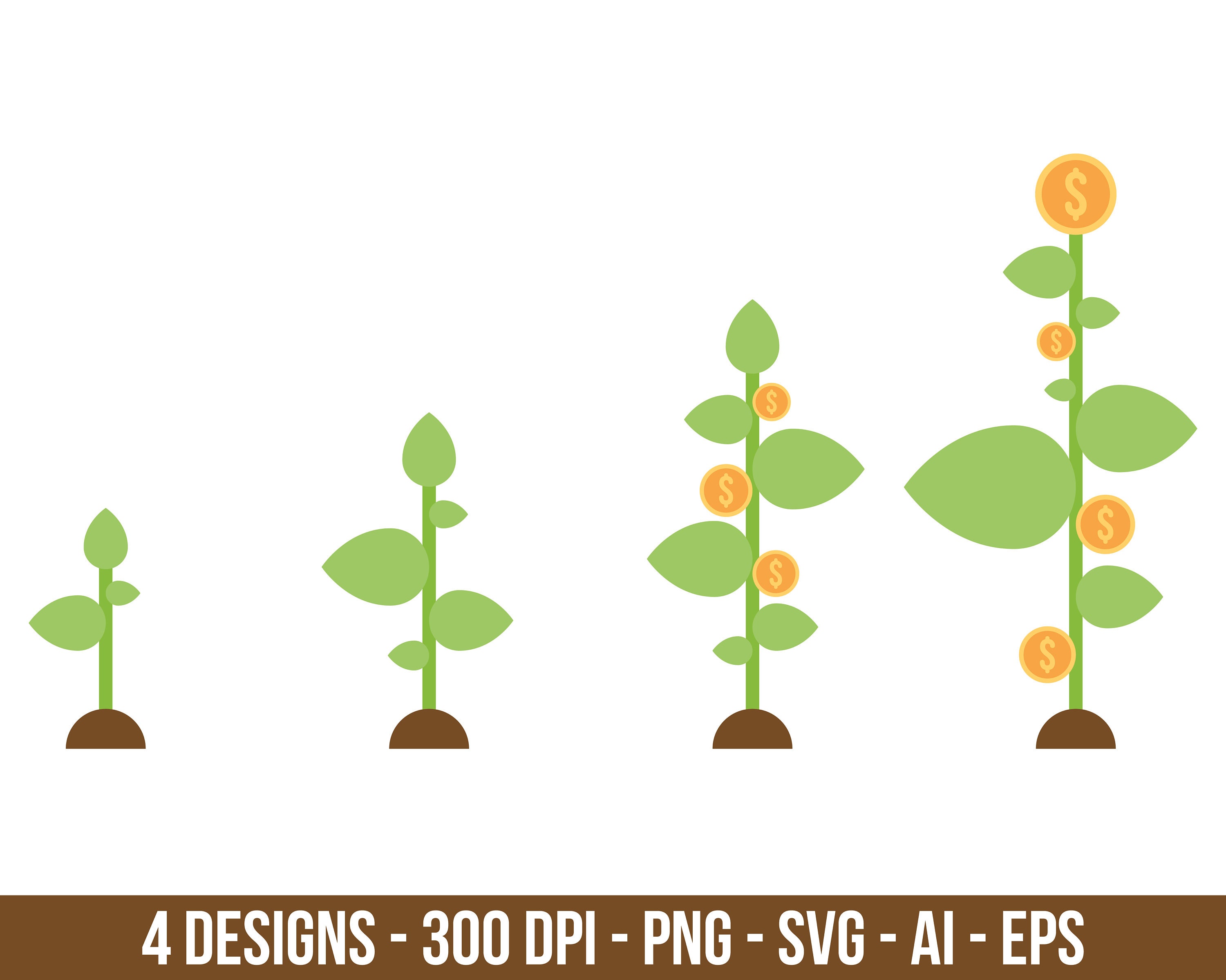 Groeiende Planten Clipart