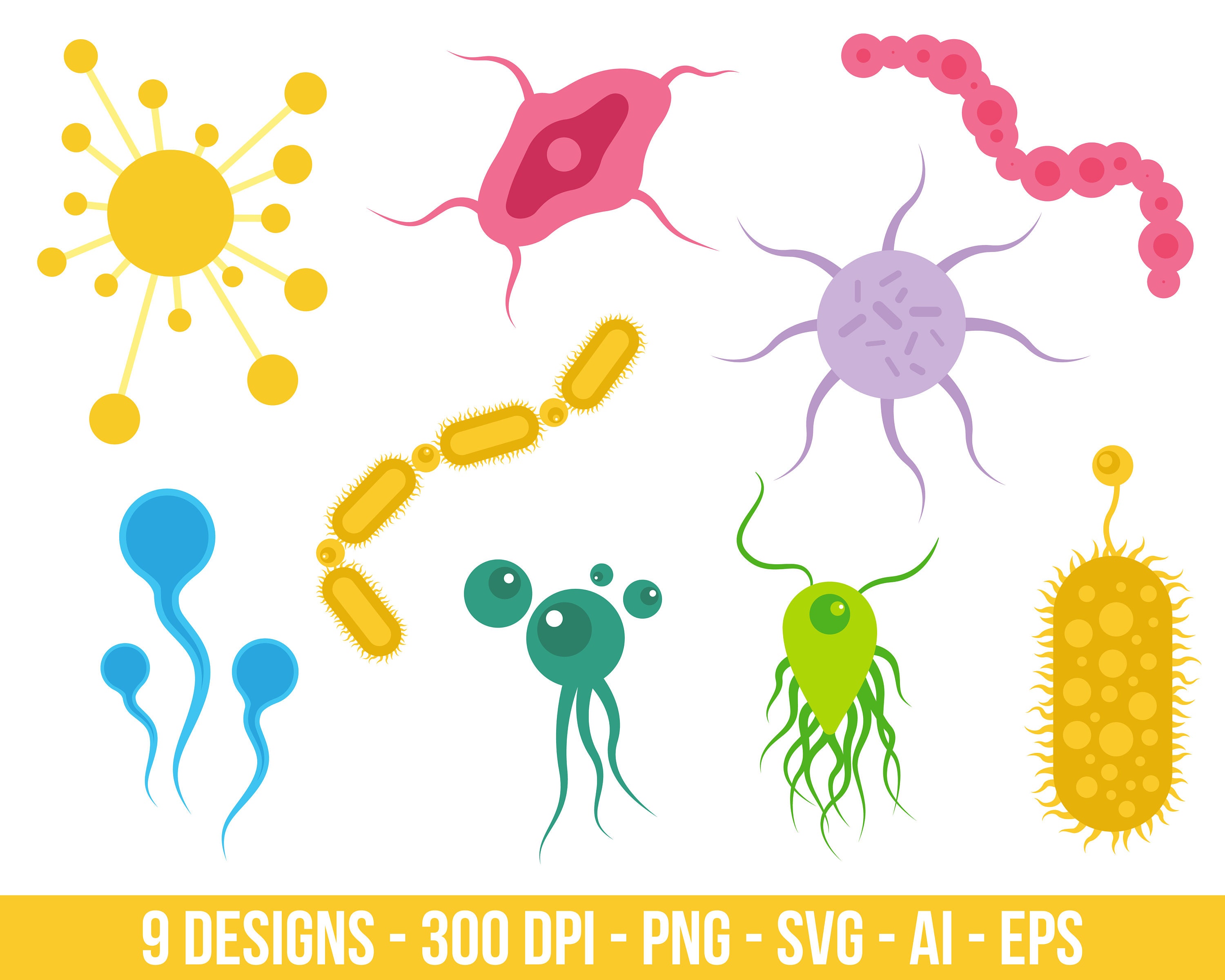 Fungi Bacteria Clipart