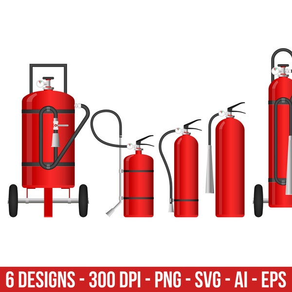 Fire Extinguisher Vector - Etsy