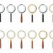 Realistic Magnifying Glass Clipart Set, Vector Graphics, Commercial Use ...