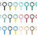Magnifying Glass Clipart Set, Vector Graphics, Commercial Use, Digital ...