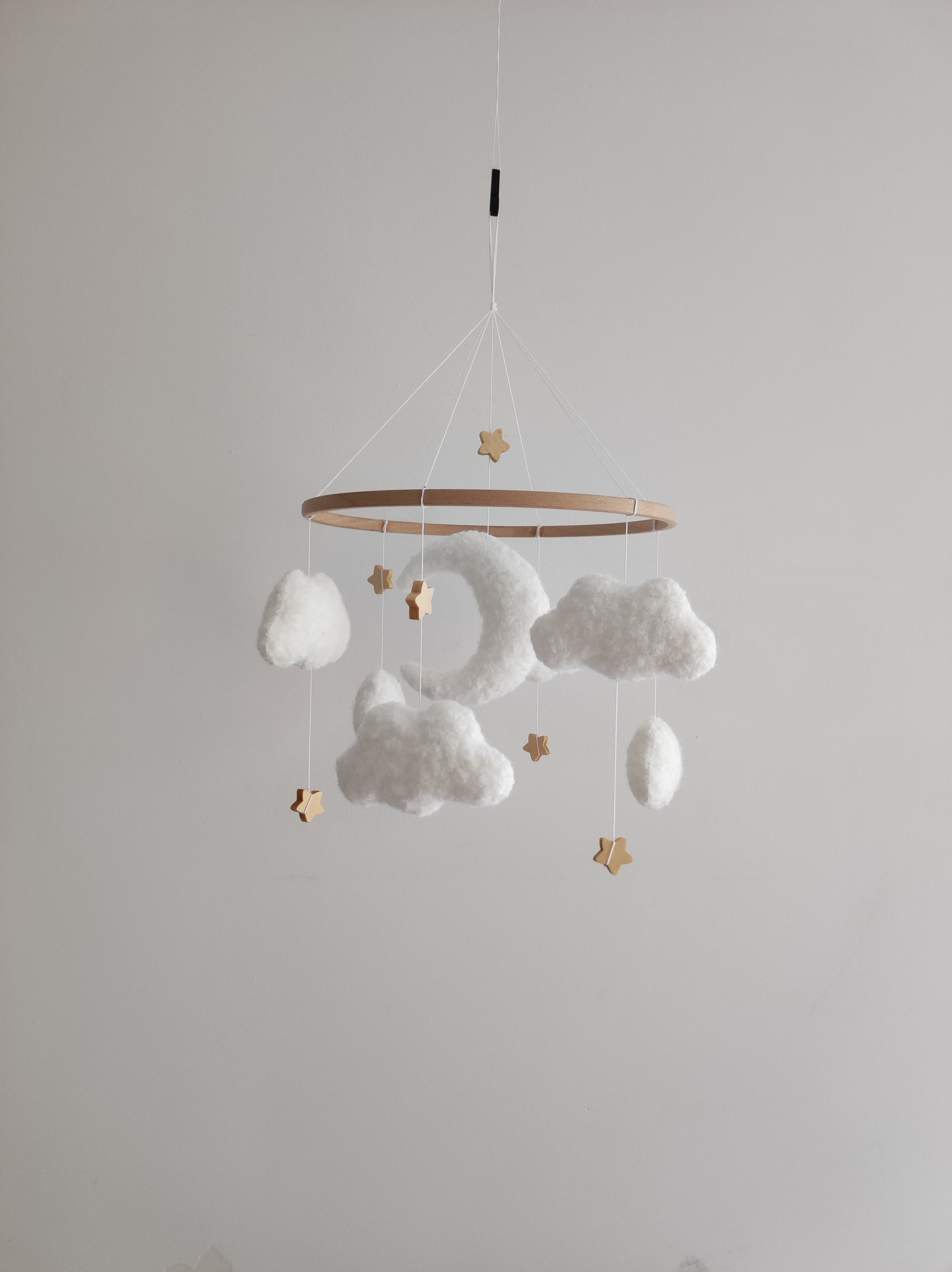 Baby Mobile Cloud and Moon Baby Mobile: Handmade Nursery Decor - Etsy
