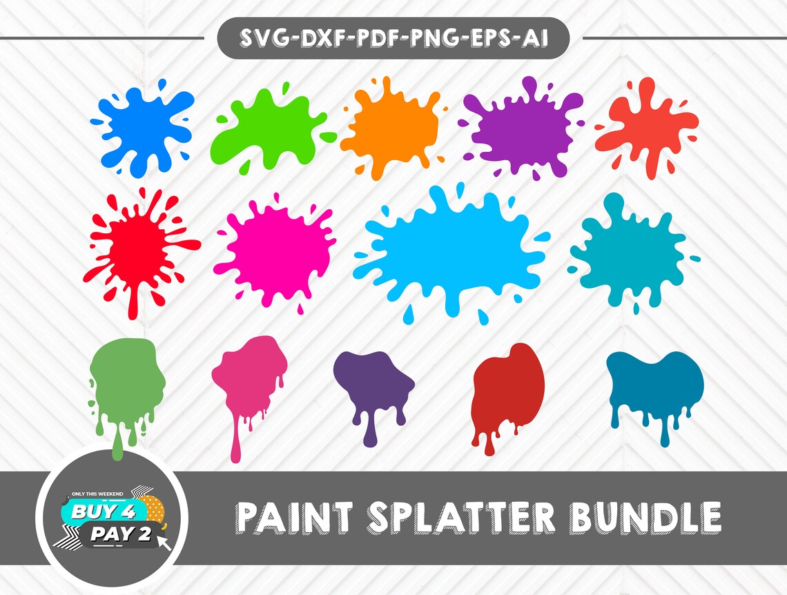Paint Splatter Svg Paint Splat Svg Tinte Splatter Paint Splash Svg ...