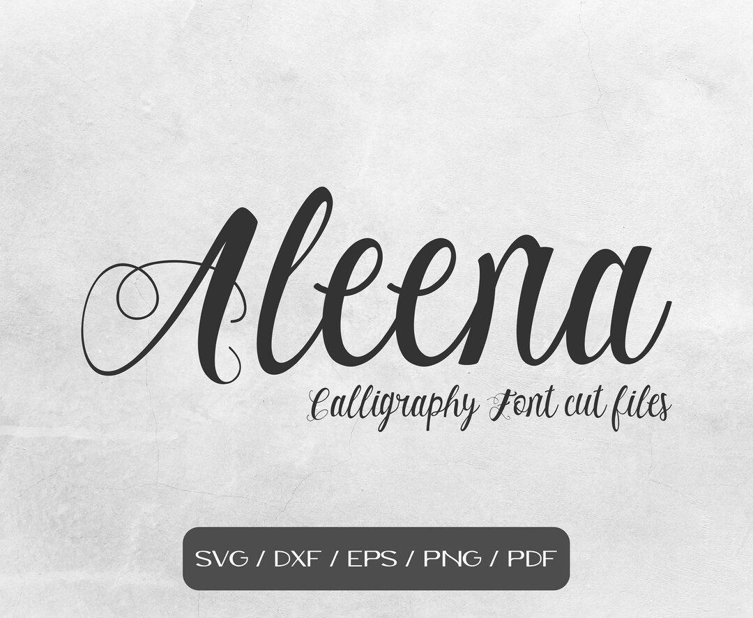 Svg Aleena Font SVG Handwritten Font Caligraphy Font Wedding Cursive ...