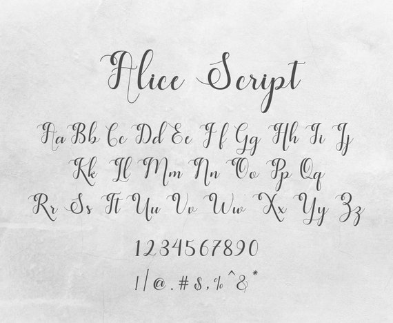 Svg Alice Script Font SVG Handwritten Font Caligraphy Font - Etsy